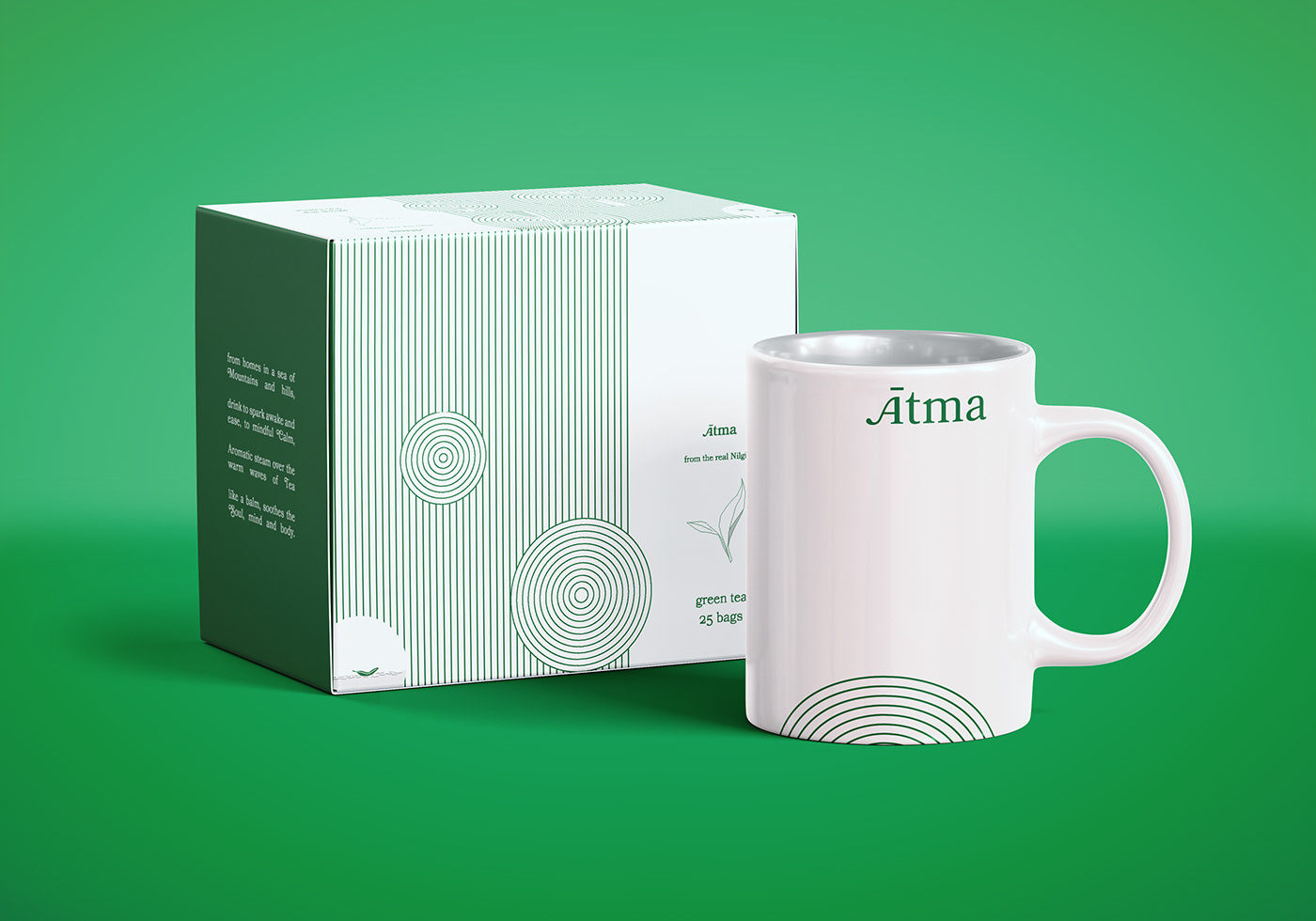 *ONGOING* Atma Green Tea - Identity and Packaging - 普象网