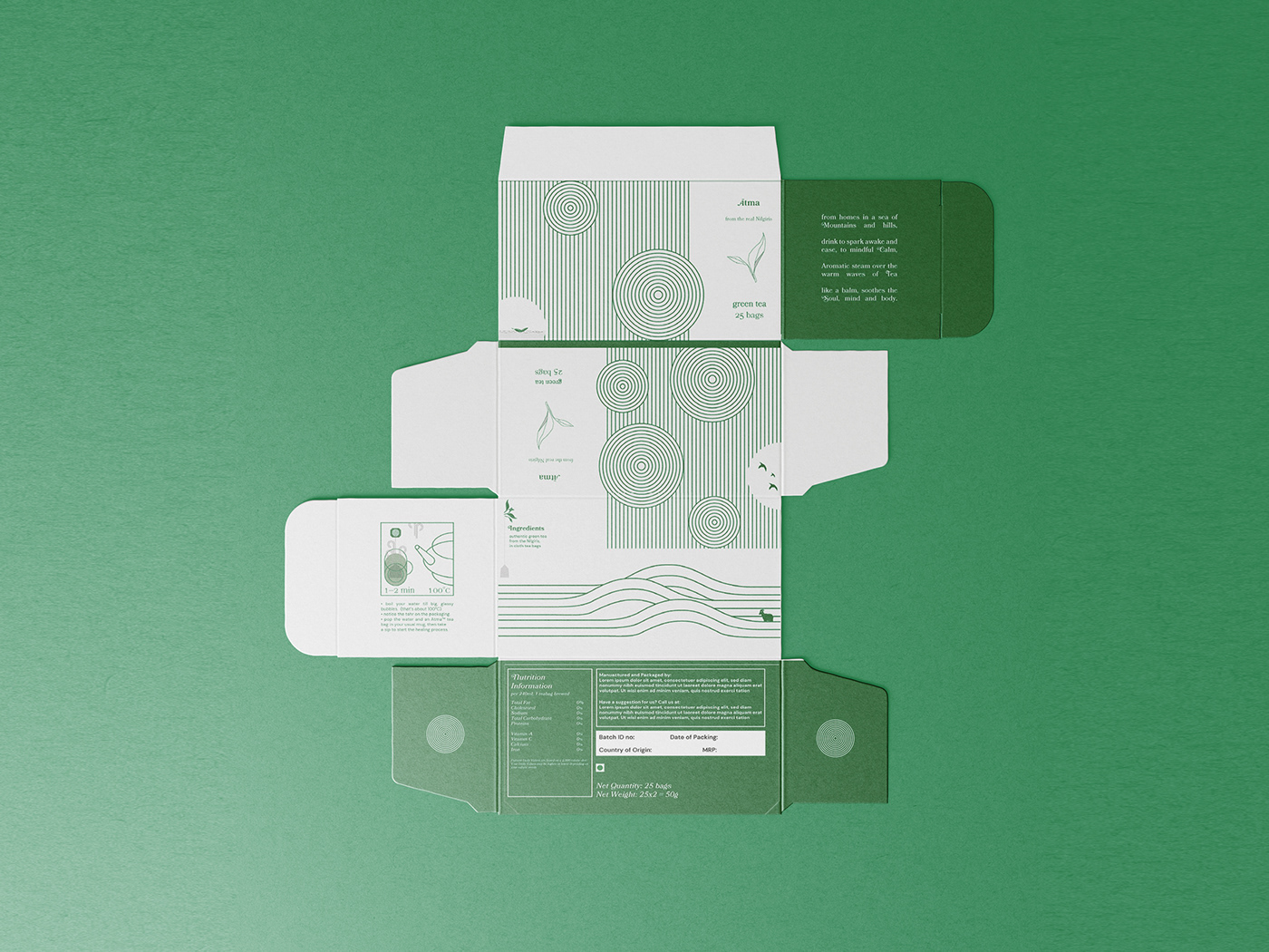 *ONGOING* Atma Green Tea - Identity and Packaging - 普象网