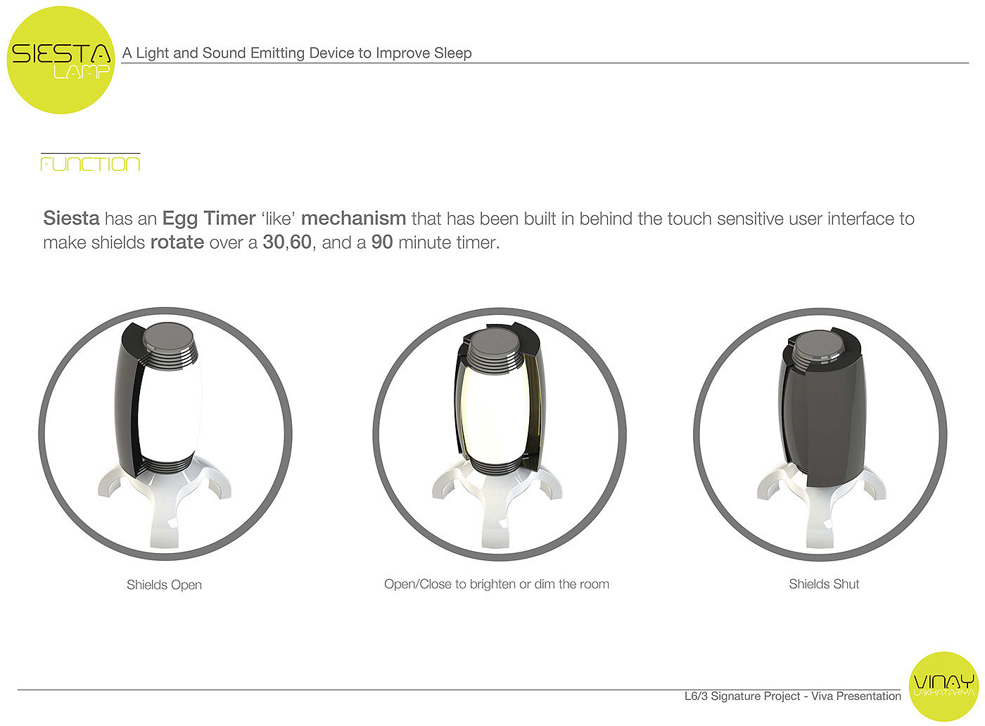 Siesta Lamp- Light & Sound Emitting Device - 普象网