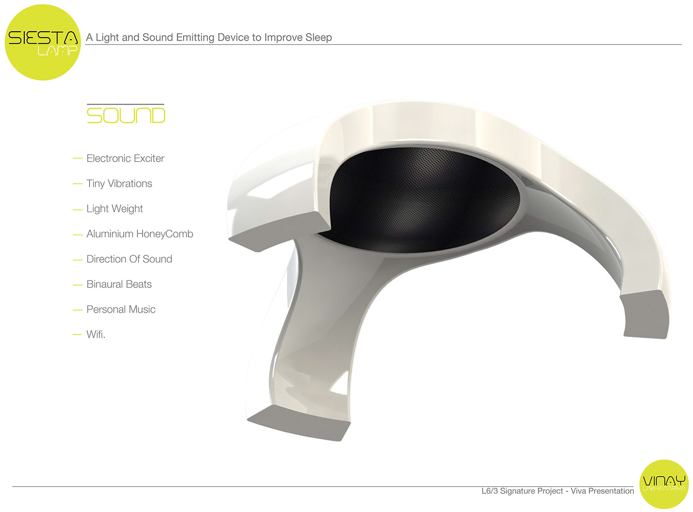Siesta Lamp- Light & Sound Emitting Device - 普象网