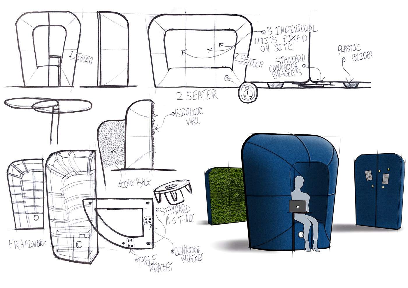 Recasa - Private working booths - 普象网
