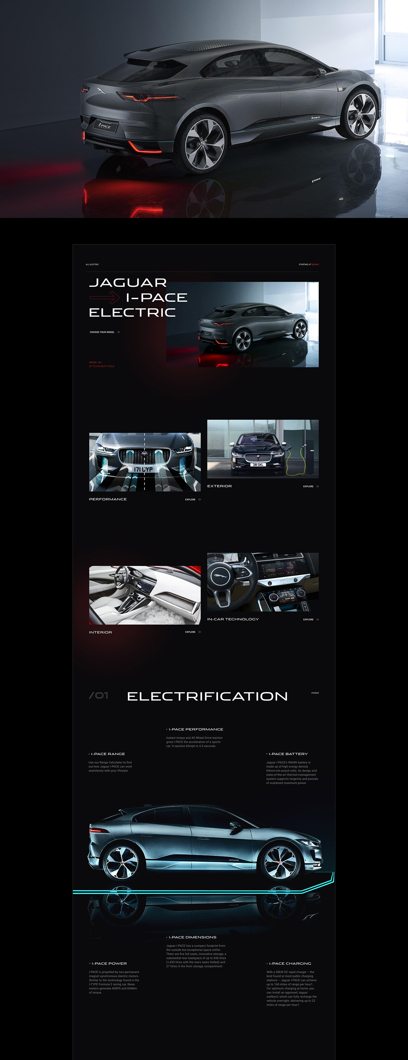 Jaguar cars website redesign - 普象网