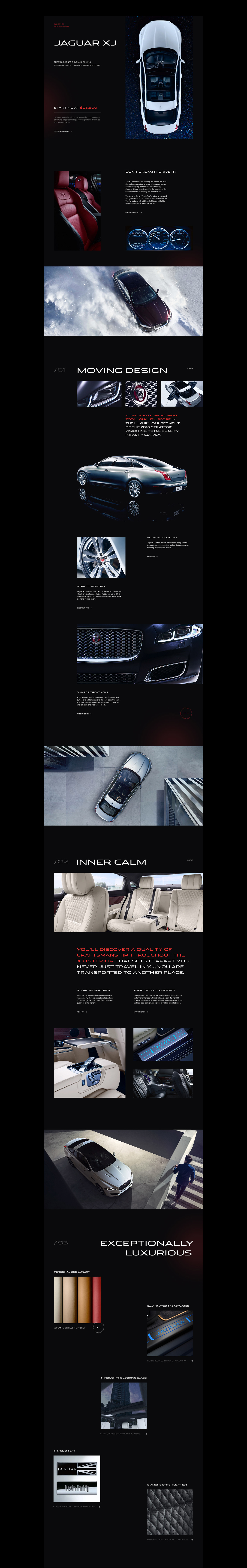 Jaguar cars website redesign - 普象网
