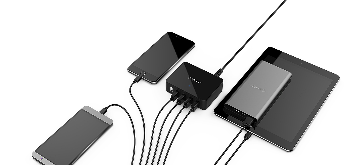 orico智能USB多口充电器 - 普象网