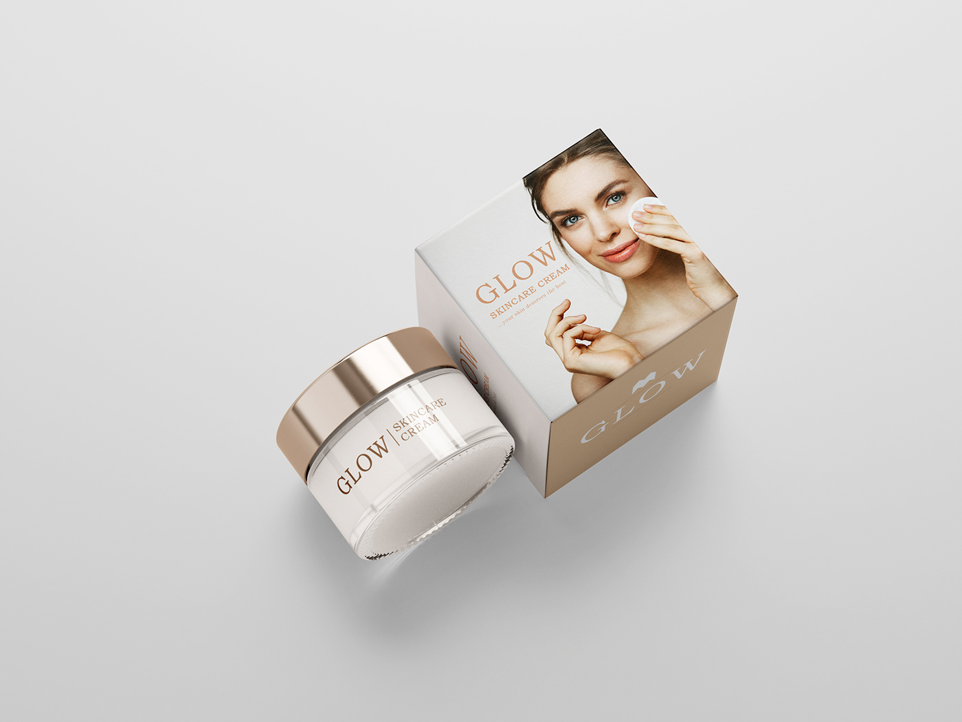 Glow cosmetic packaging design - 普象网