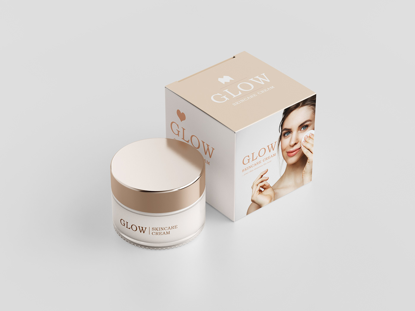 Glow cosmetic packaging design - 普象网