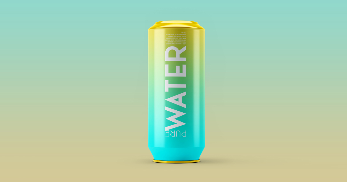 Water Can Label Design - 普象网