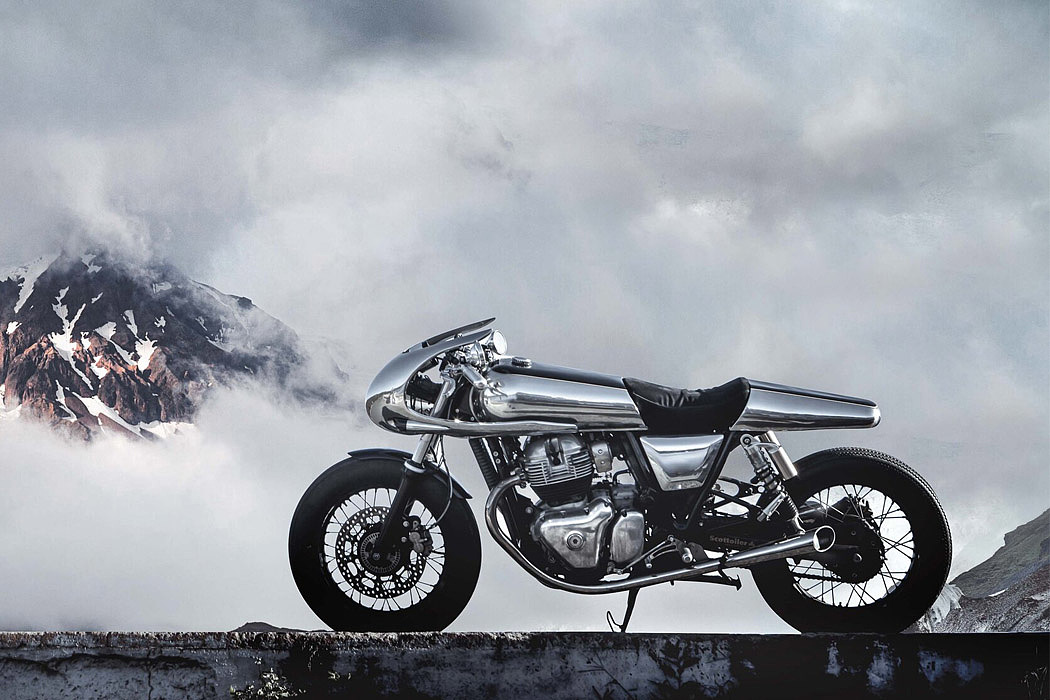 SLEEK ROYAL ENFIELD GT 650’S CUSTOM DESIGN - 普象网