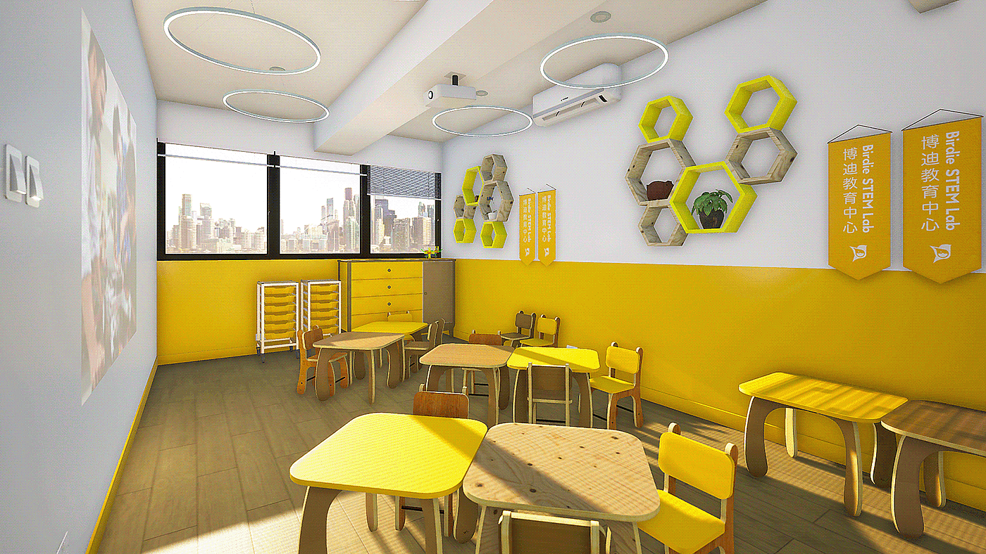 Birdie STEM Lab Interior Design - 普象网