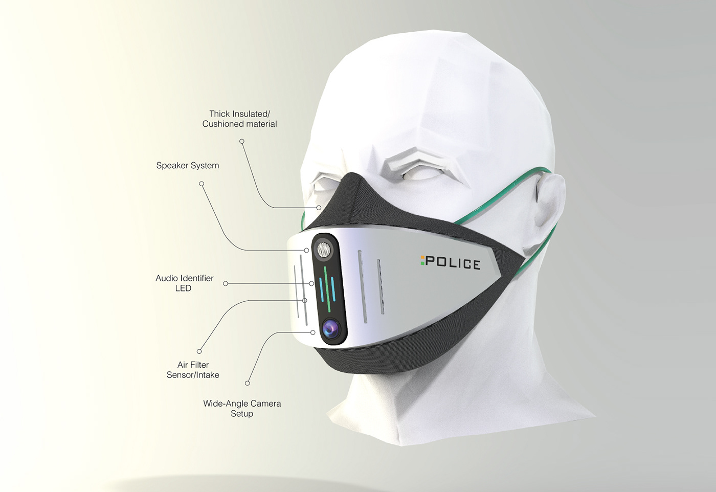 Smart Face-Mask for the Police#N# - 普象网