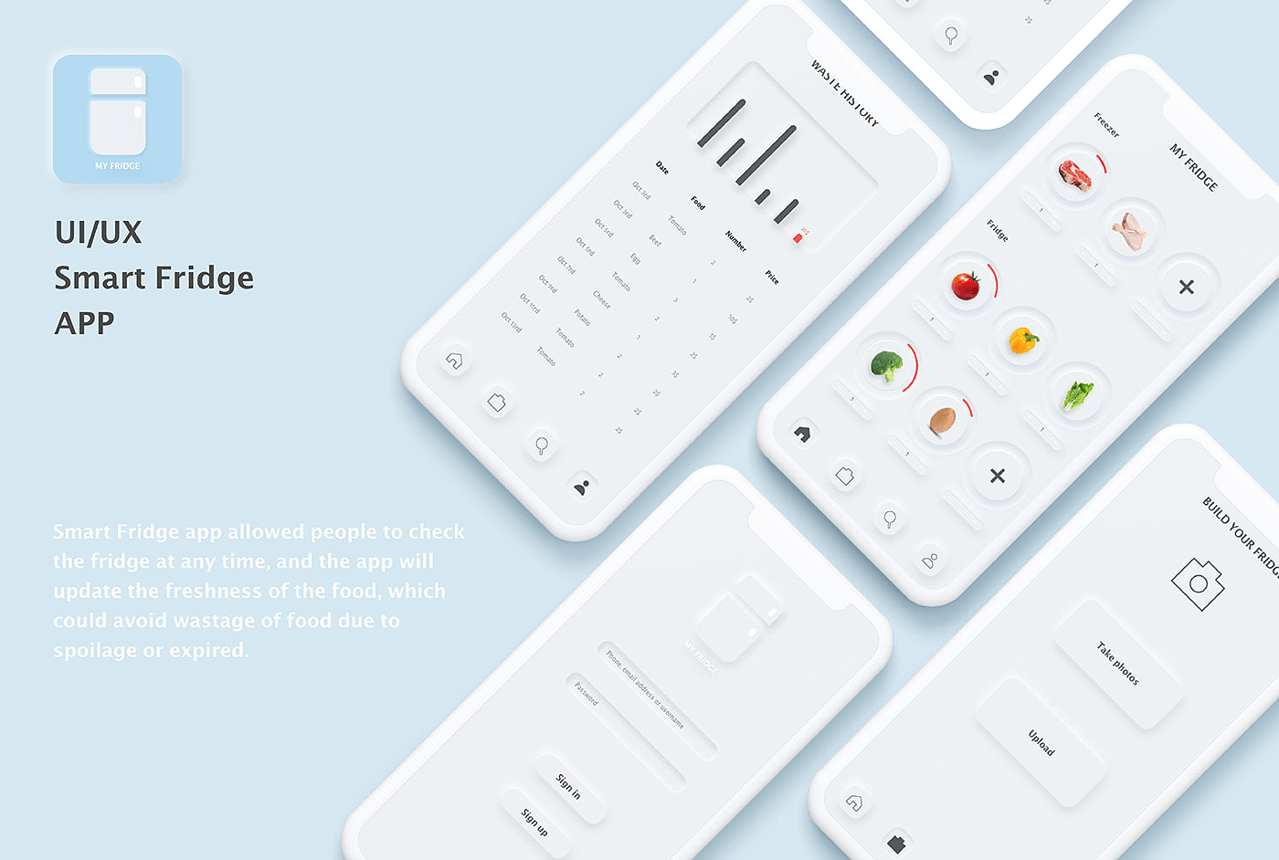 UI/UX Smart fridge App - 普象网