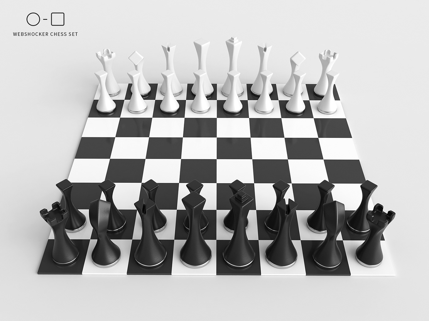 Circle to Square chess set - 普象网