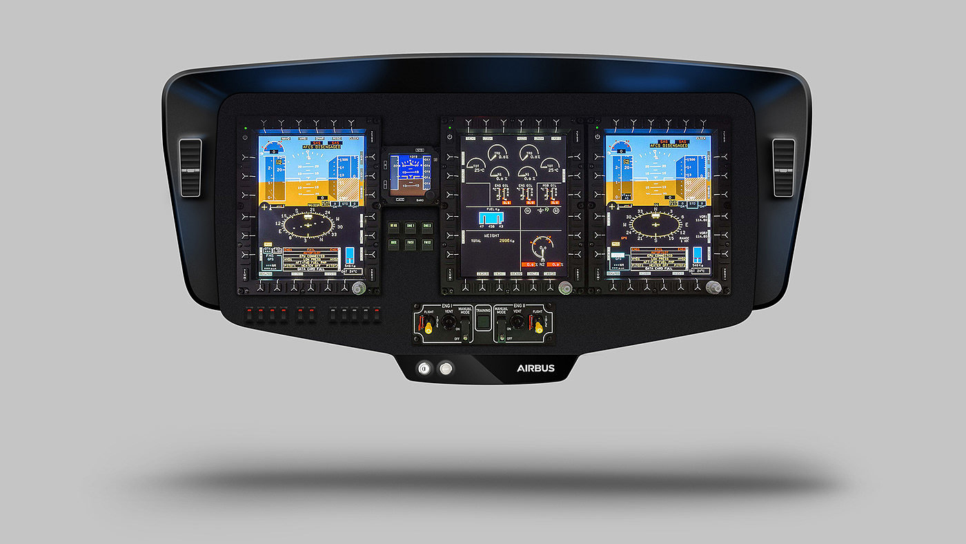 Airbus HX280 helicopter concept / cockpit design - 普象网