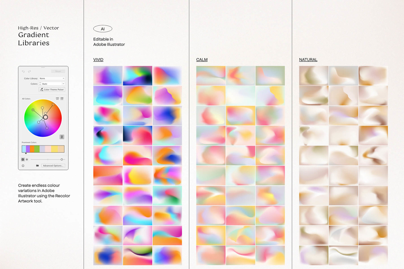 Angeles - Retro Gradients & Shapes - 普象网