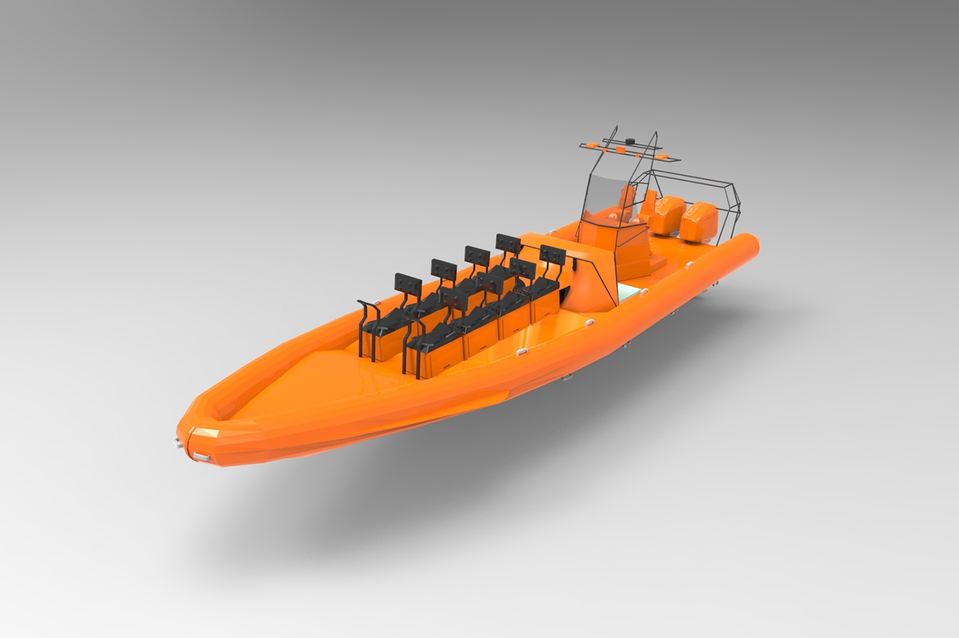 RIB Boat Concept for Search and Rescue Team - 普象网
