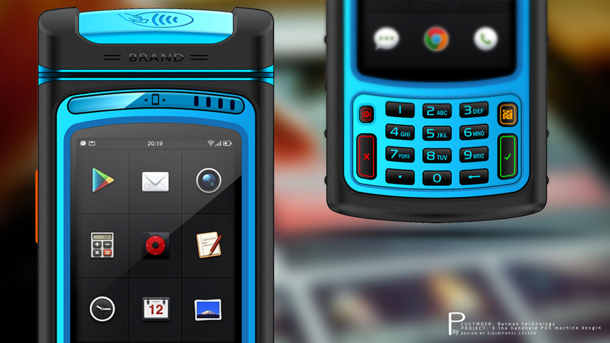 Intelligent Mobile Terminal Design Intelligent POS Machine Design - PUXIANG