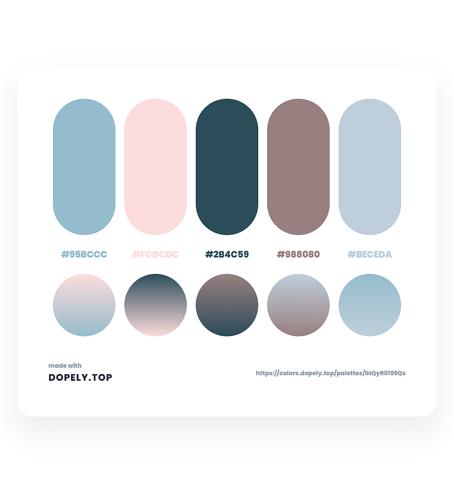 20 Amazing Color Palettes Via Dopely Colors - 普象网