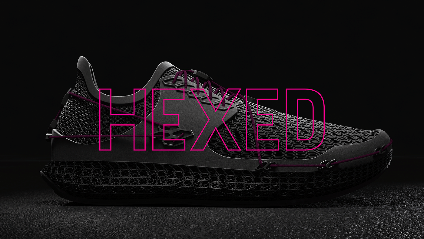 HEXED - 3D-PRINTED RUNNING SHOES - 普象网