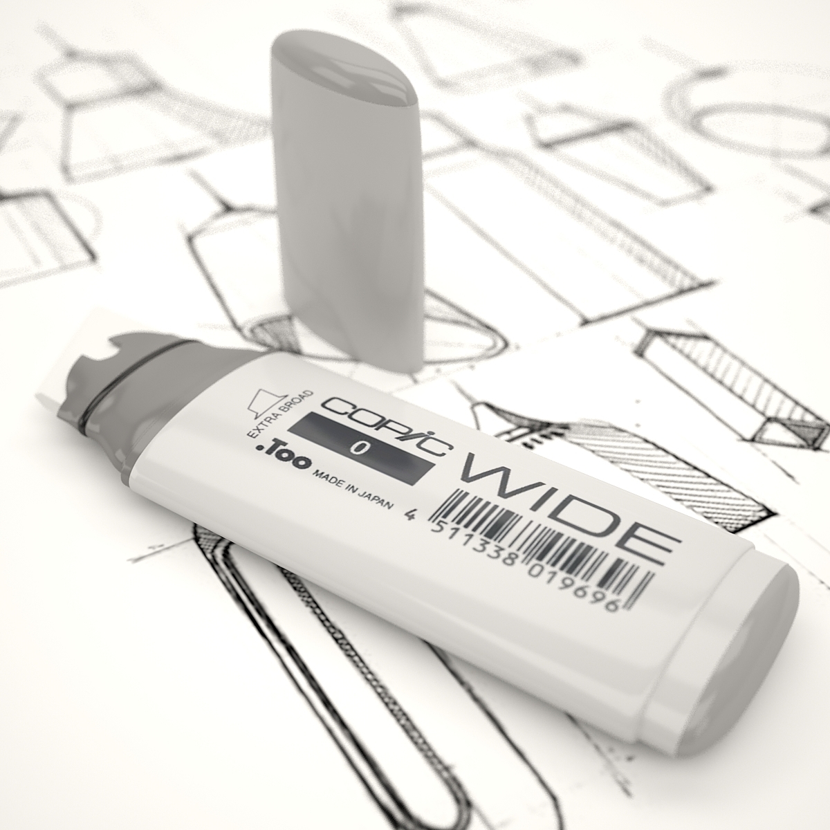 Copic Wide Marker 3d Model - 普象网