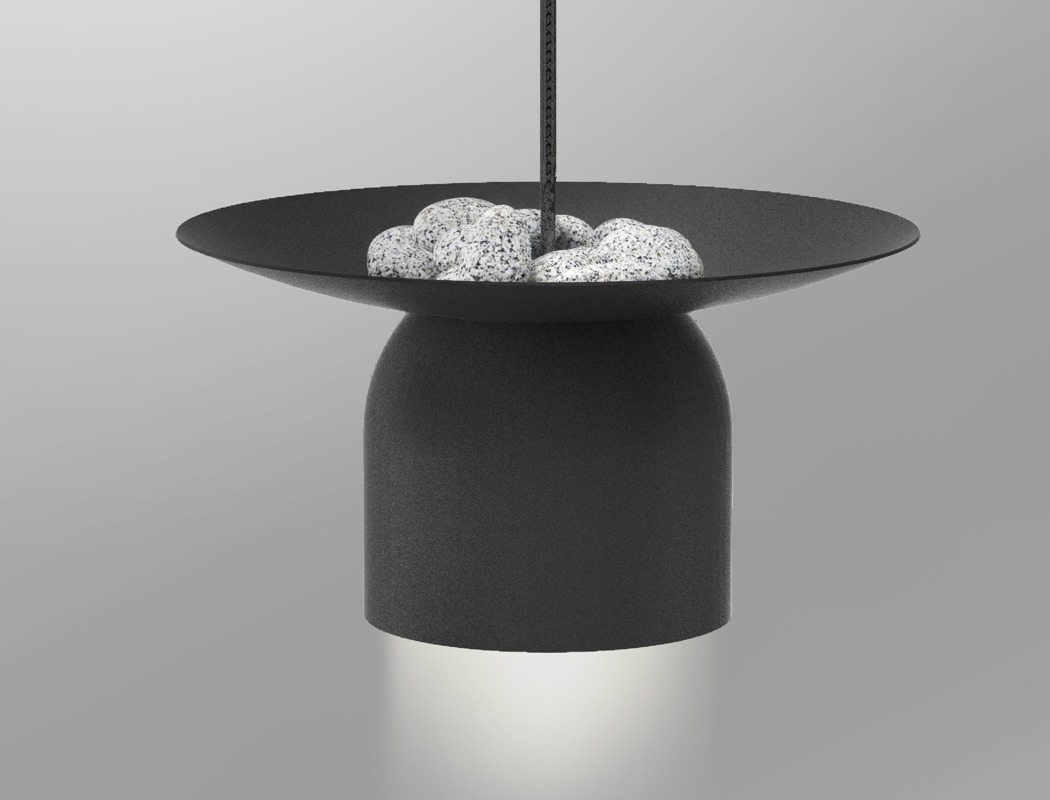 A Lamp That’s Adjusted Using Stones! - 普象网