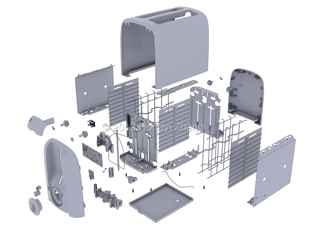 Toaster Exploded View - 普象网