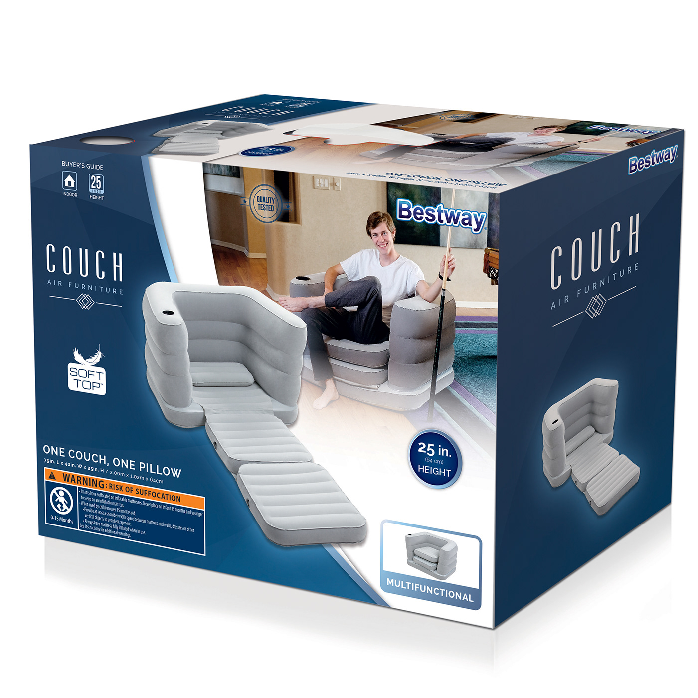 Multi Max II Air "Inflatable Couch, Sofa and airbed" - 普象网