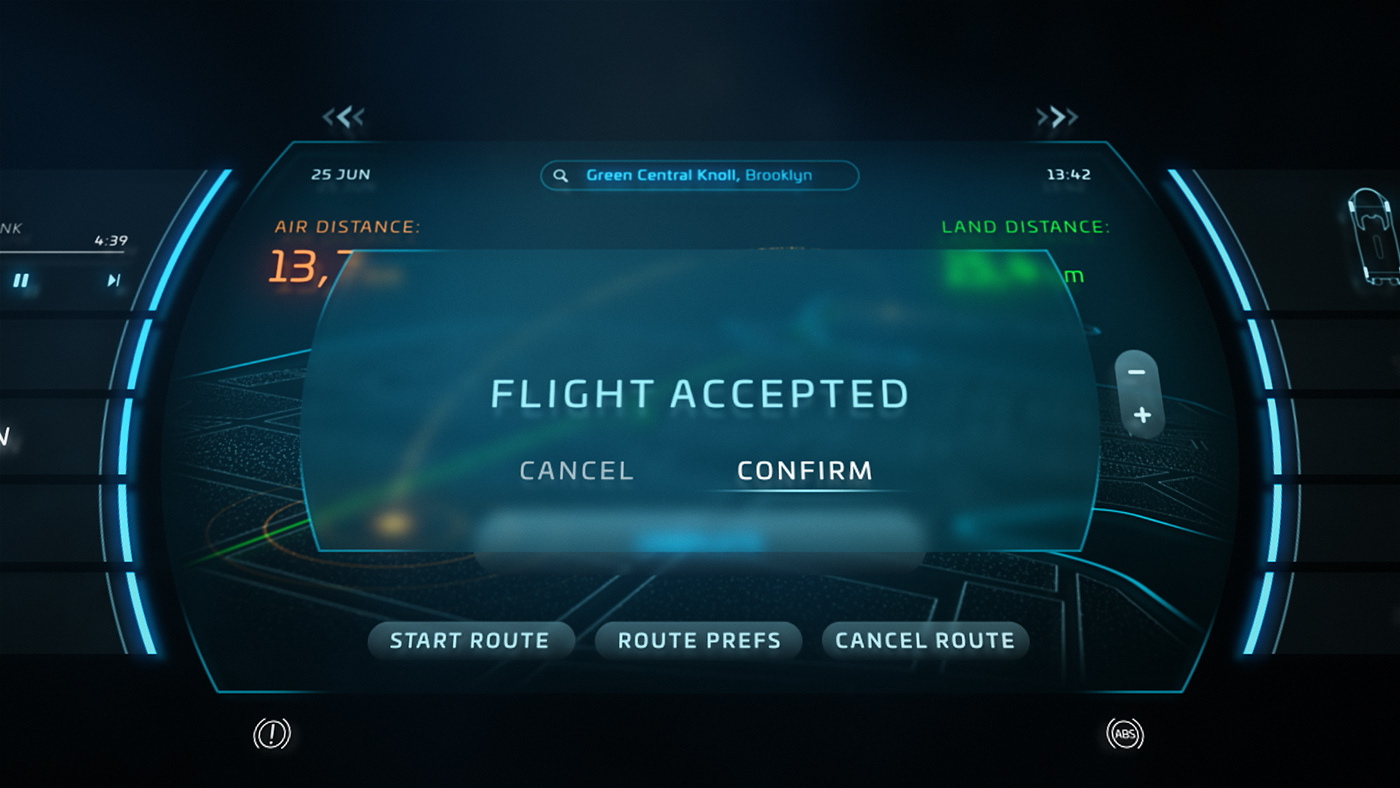 Aeromobil Concept UI - 普象网