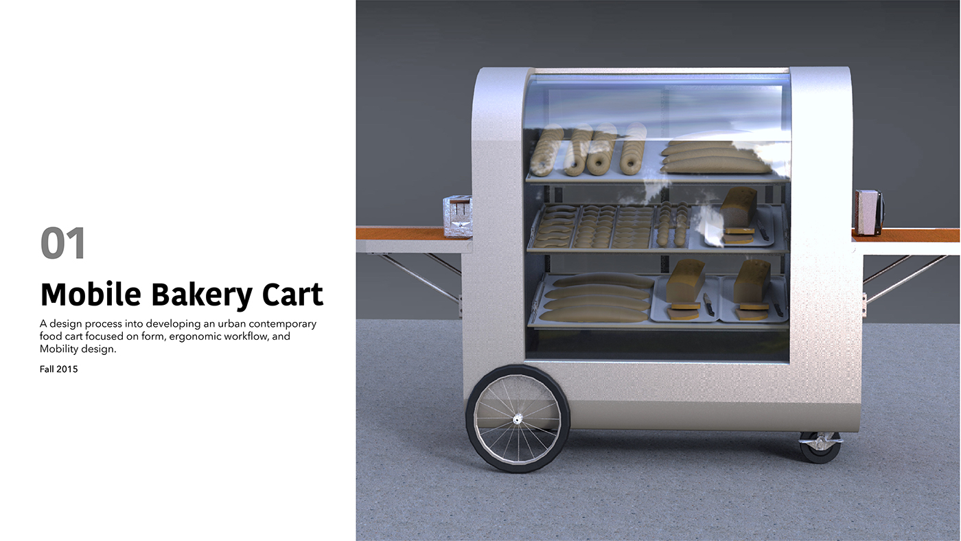 Mobile Bakery Cart - 普象网