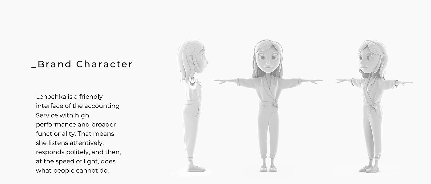 3D Brand Character & Identity For Accountant Service - 普象网