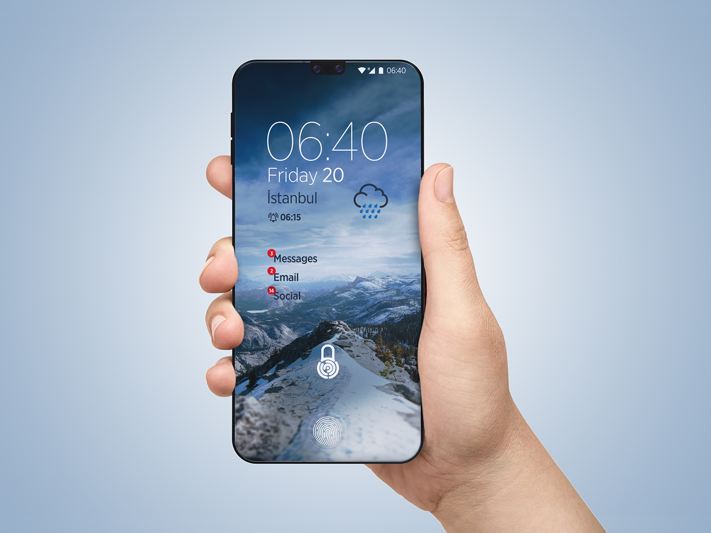 惊艳四方！夏普2017曲屏概念手机设计！！ - 普象网