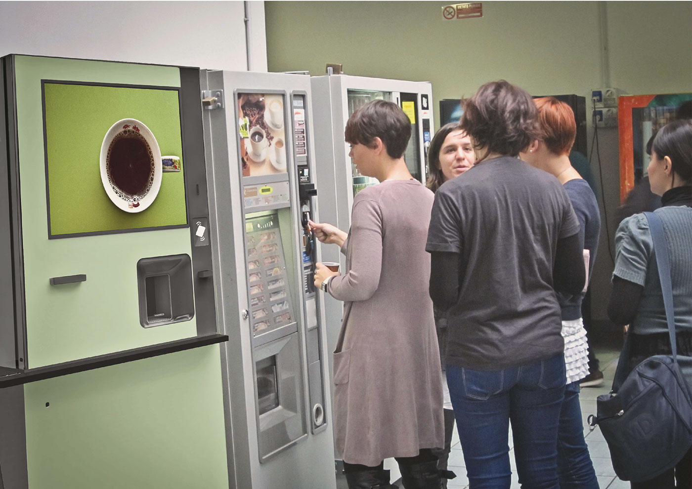 Luchà - the friendly tea Vending Machine - 普象网
