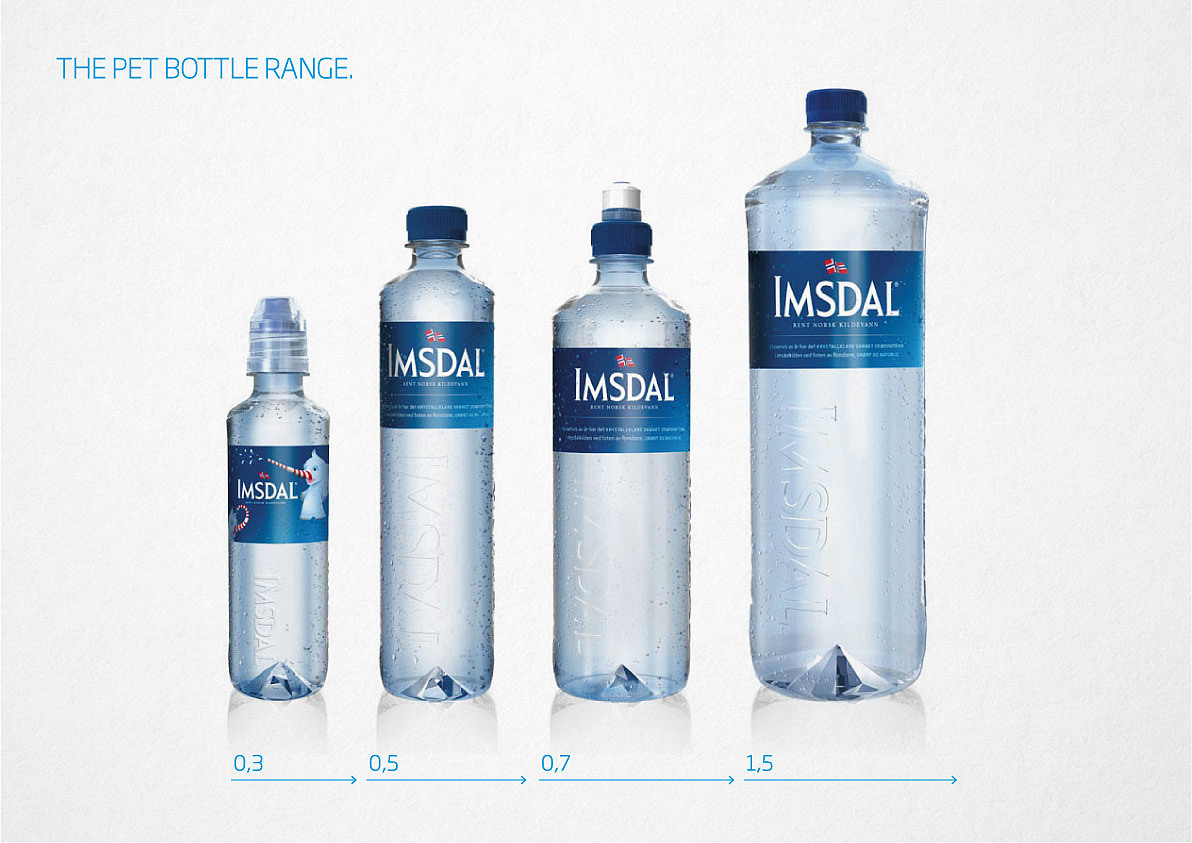 Rebranding and new bottle design for water brand Imsdal - 普象网