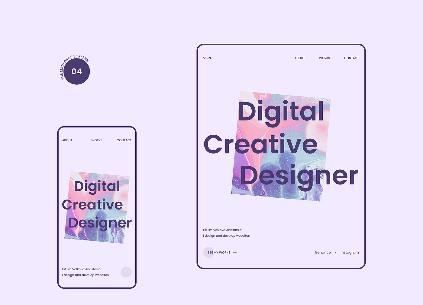 Personal portfolio website - 普象网