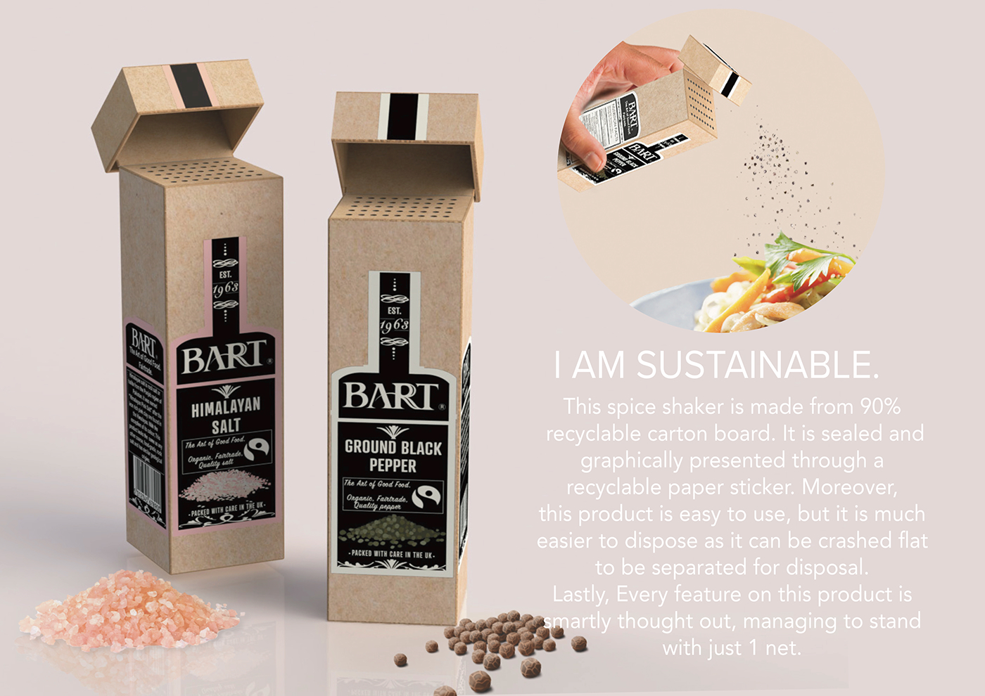 Sustainability - Packaging for Salt and Pepper - 普象网