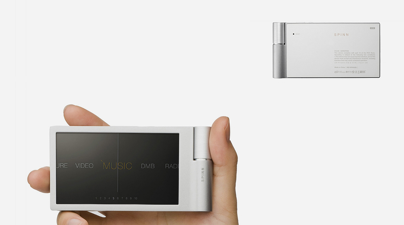 通过拨动来播放音乐噢~Iriver U30播放器SPINN控制轮创新设计 - 普象网