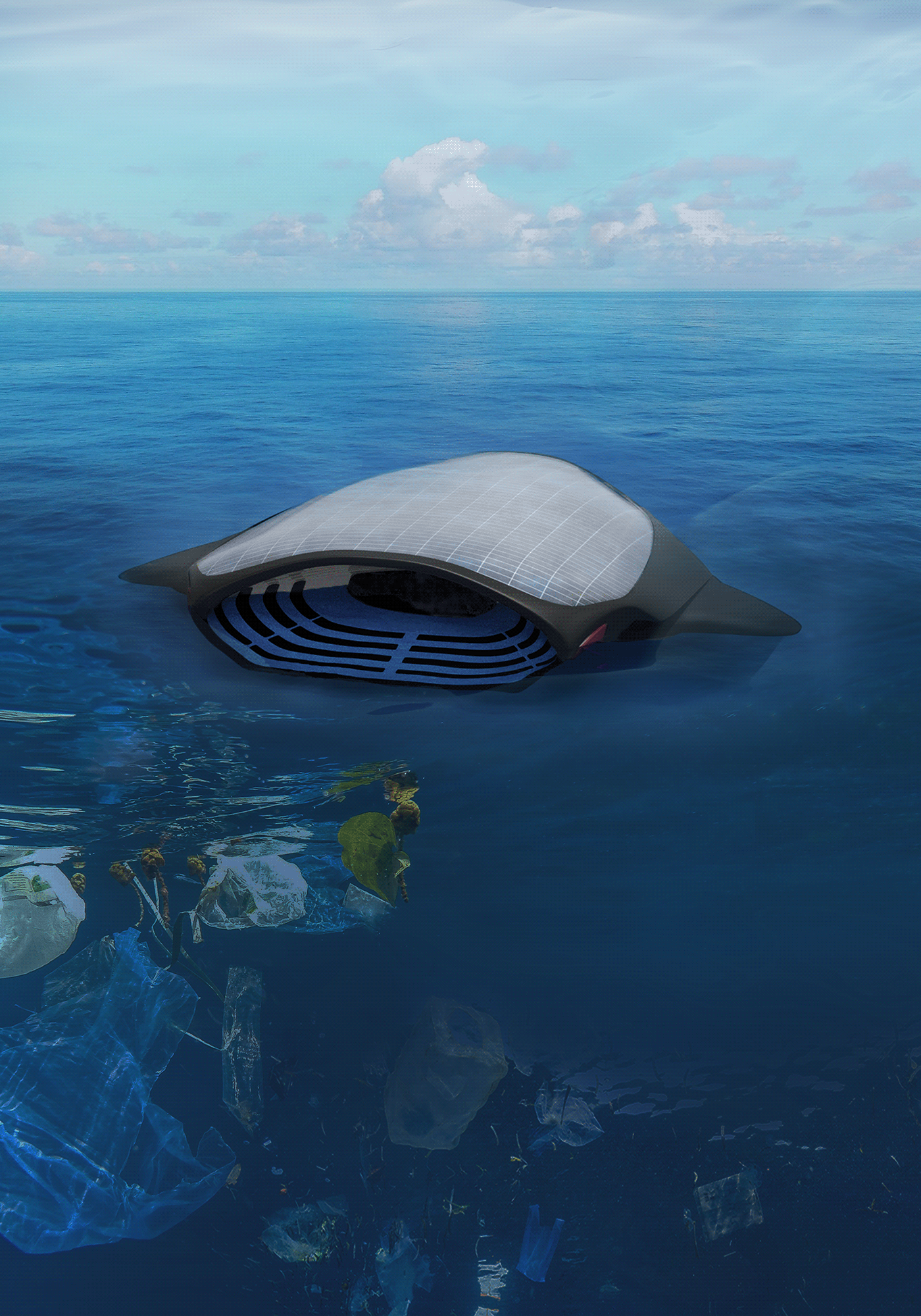 MantaRay ocean cleaner - 普象网