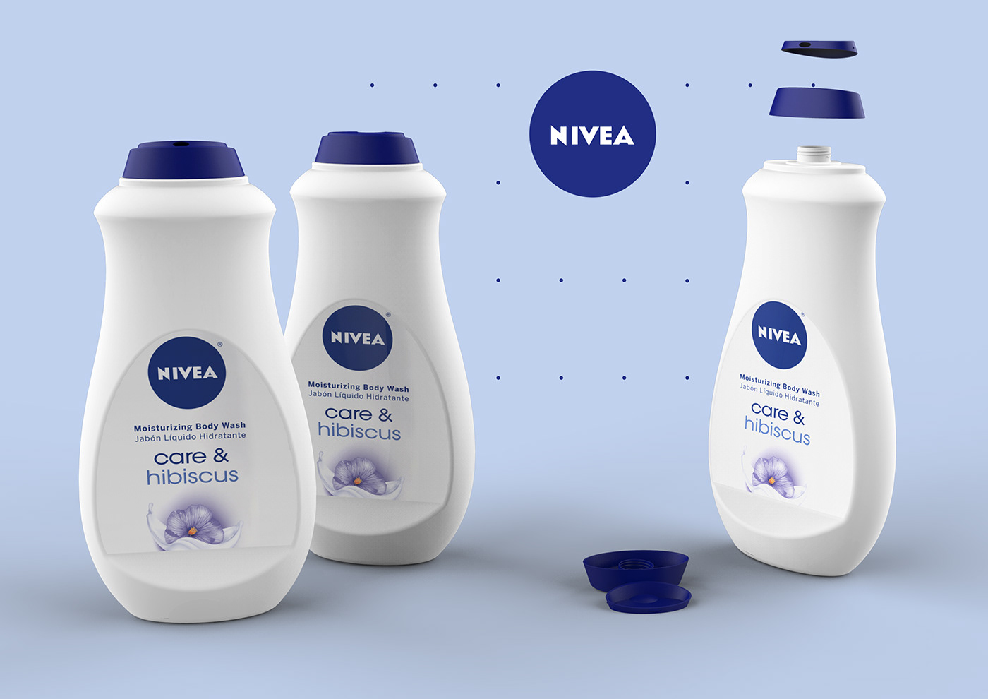 NIVEA body wash redesign - 普象网