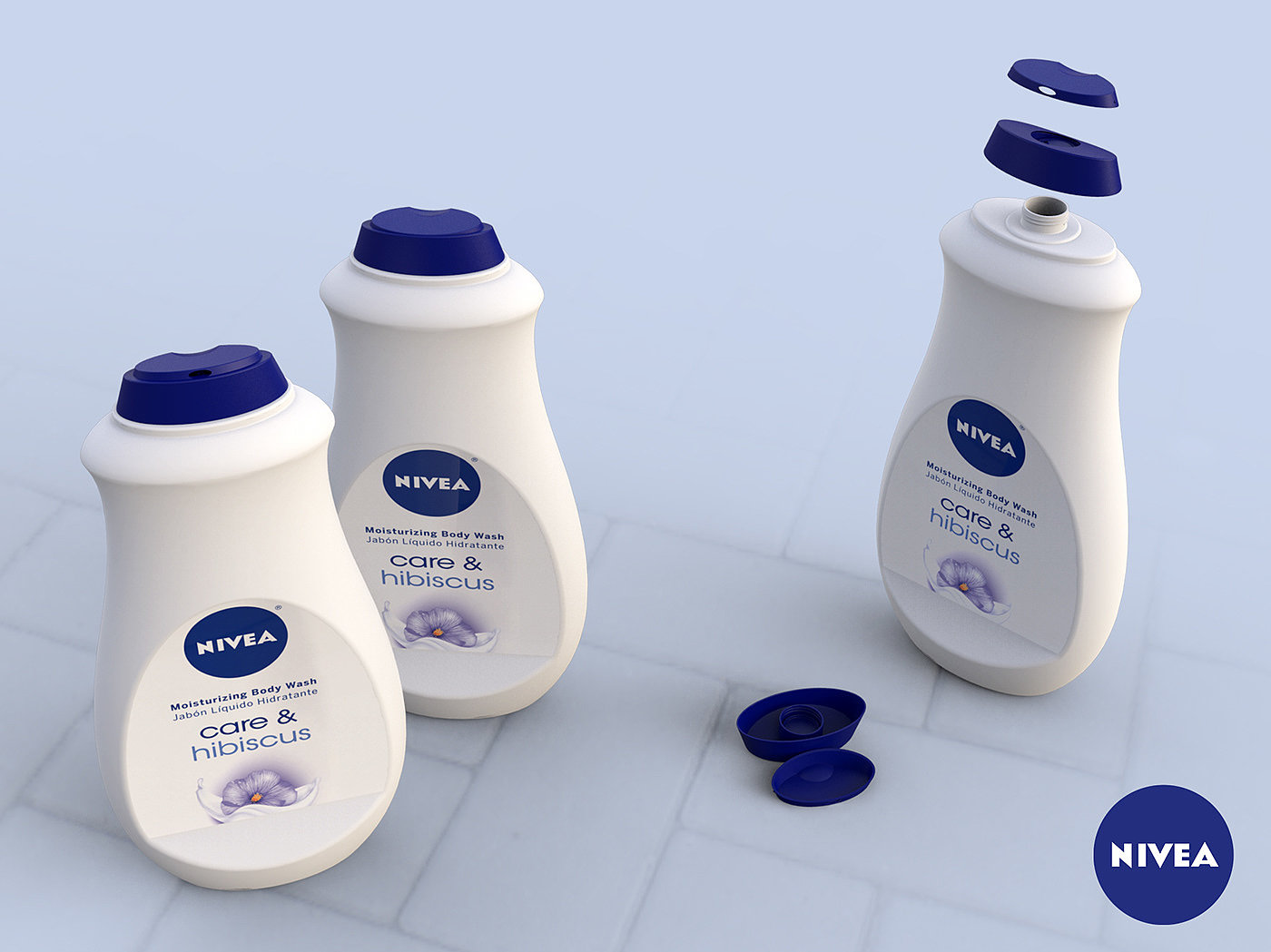 NIVEA body wash redesign - 普象网