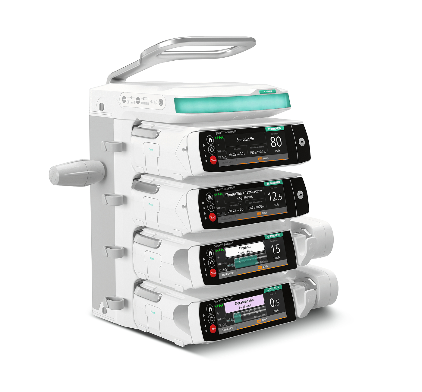 【2021 红点奖】Spaceplus Infusion Pump System / 医疗设备 - 普象网