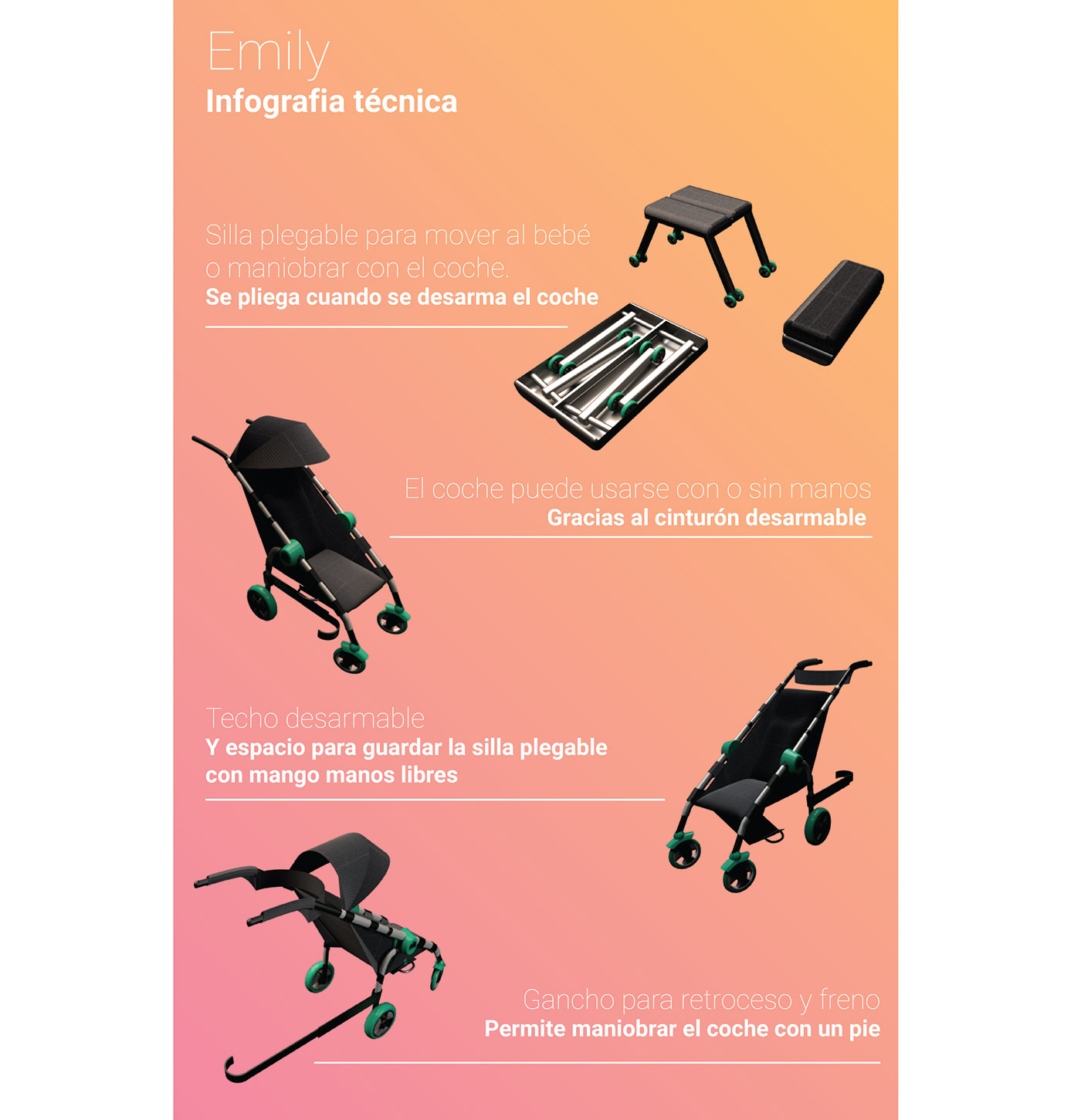 Emily armless stroller - 普象网