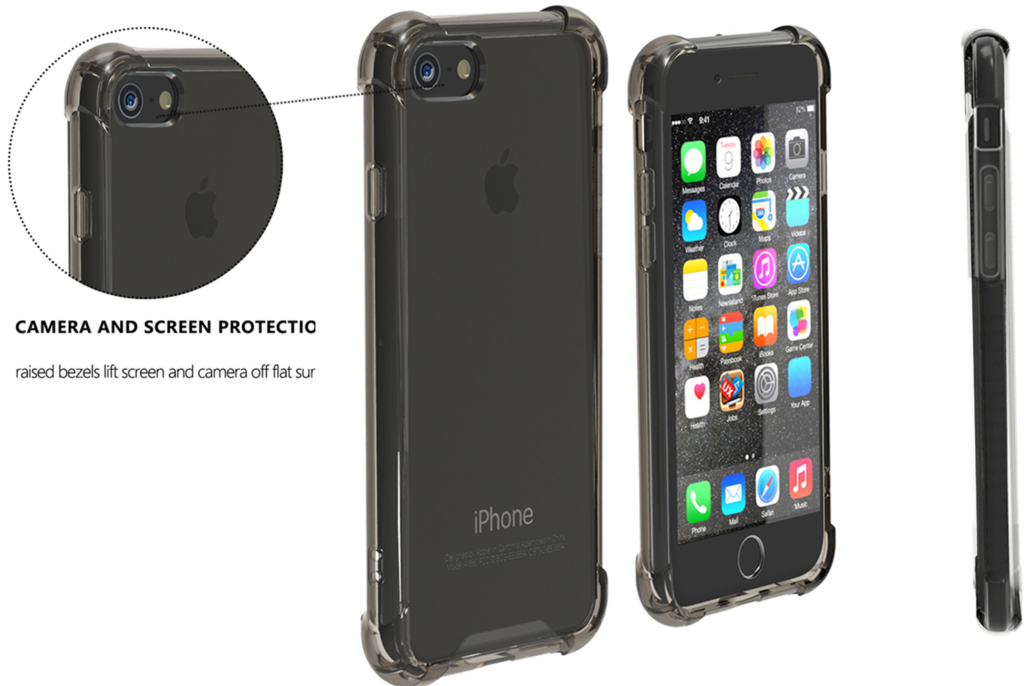 [Microbus Workshop] iphone7/7p/8 Transparent Mobile Phone Shell Product Rendering Case - PUXIANG