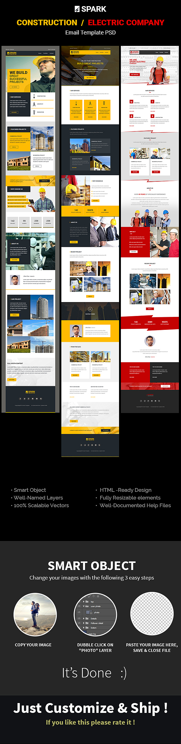 Construction-Electrician-Email-Template-PSD-by-PremiumJ - 普象网