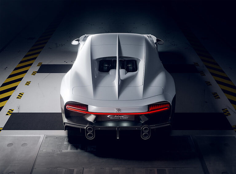 Aerodynamic bugatti Car Carbon High Contrast LED Rendering / CGI ...
