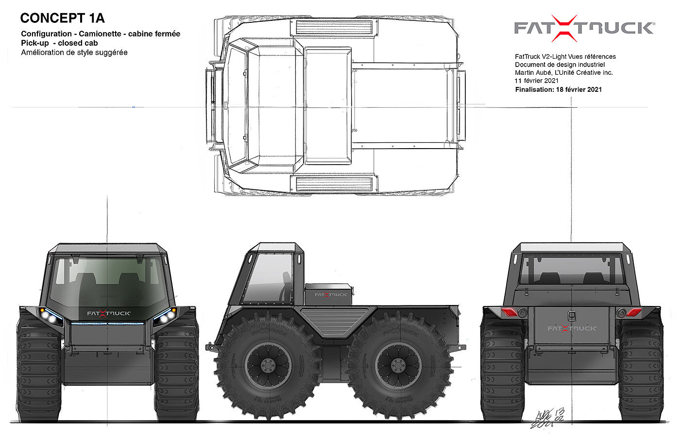 Zeal Motor Inc. FAT TRUCK® pickup version 2.8P. - 普象网