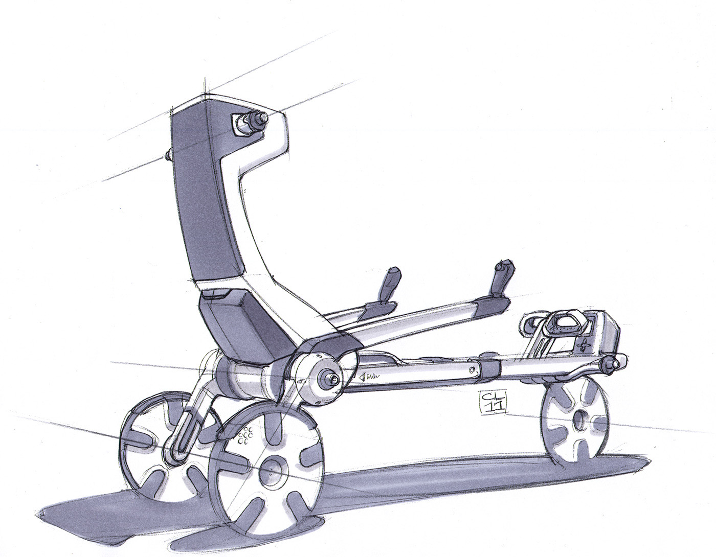 foldable human powered 3-wheeler - 普象网