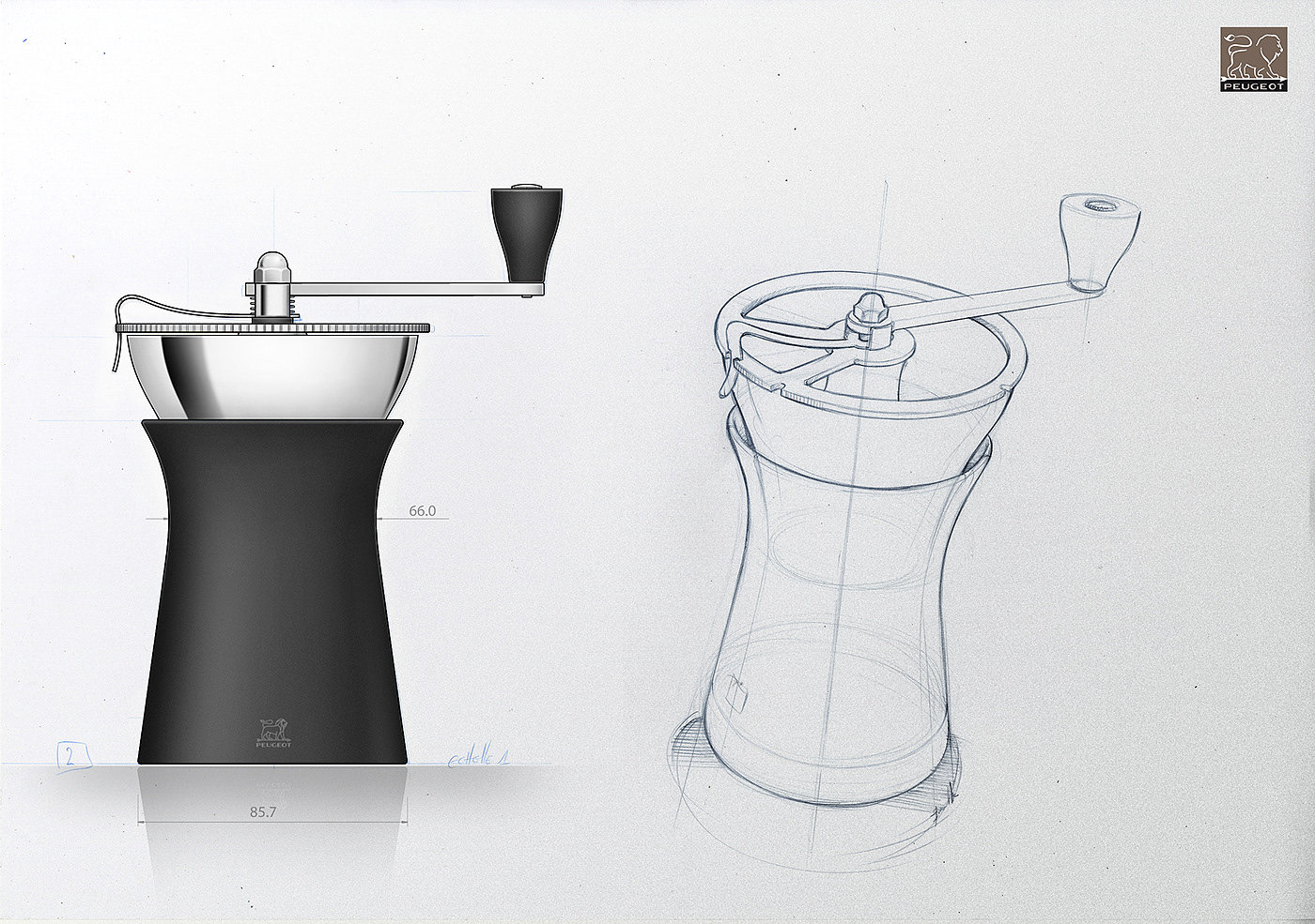 Coffee grinder Kronos for Peugeot 2018. - 普象网