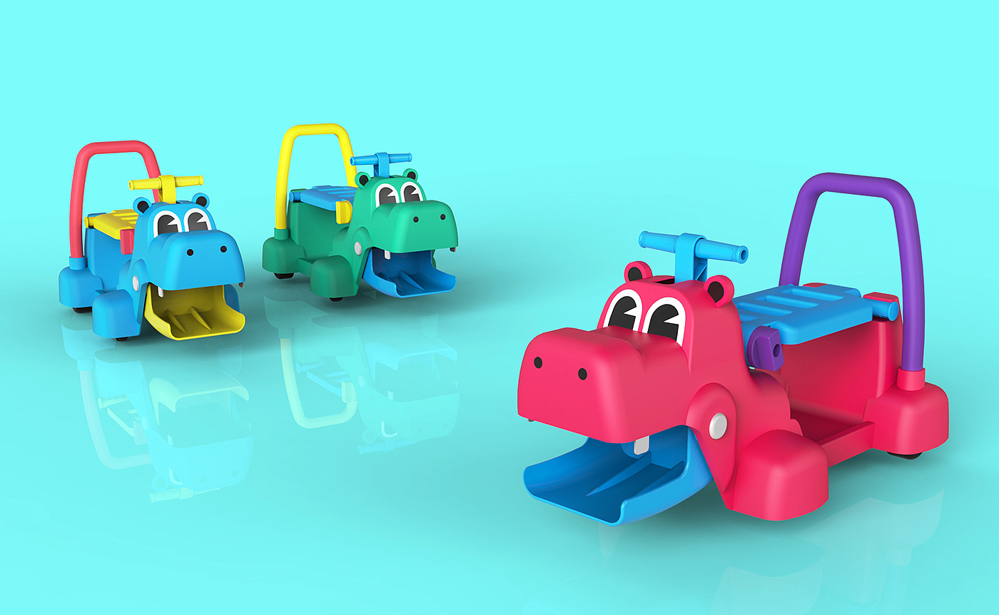 Baby Ride-on Toy: Scoot & Scoop Hippo! - 普象网