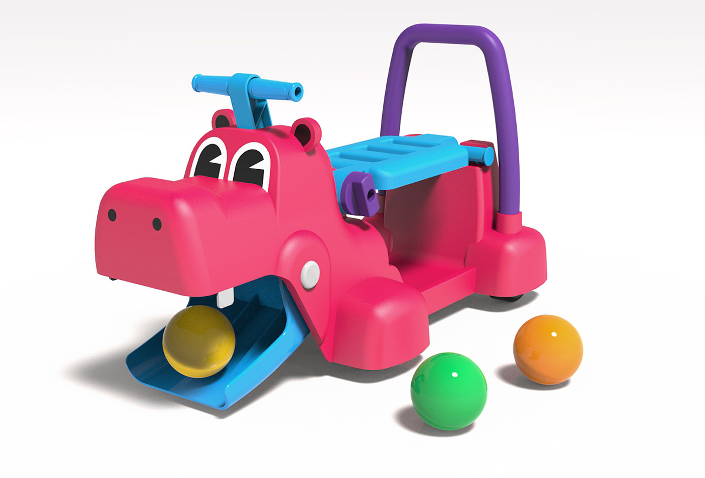 Baby Ride-on Toy: Scoot & Scoop Hippo! - 普象网