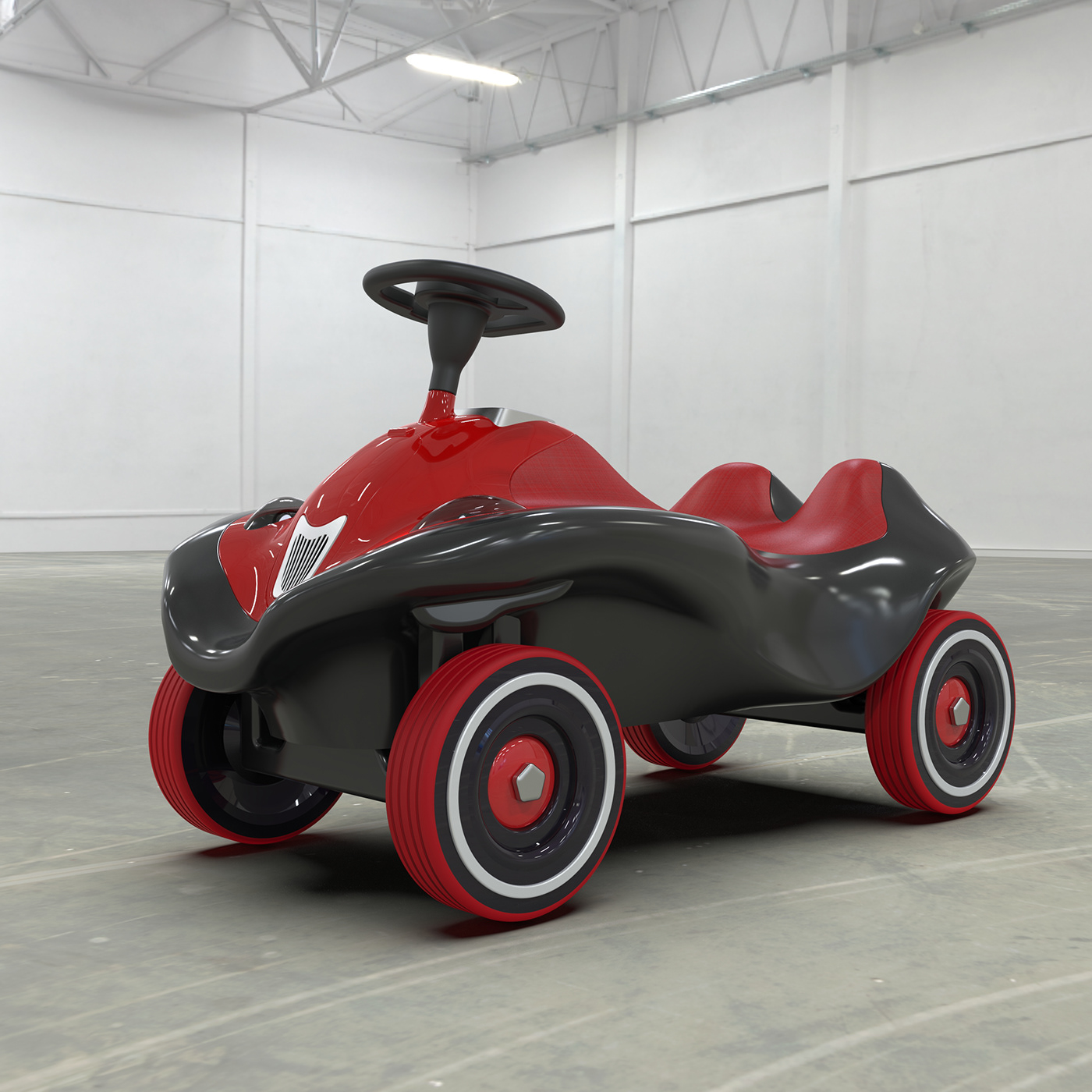 CAD: Modified Bobby Car Rendering - 普象网