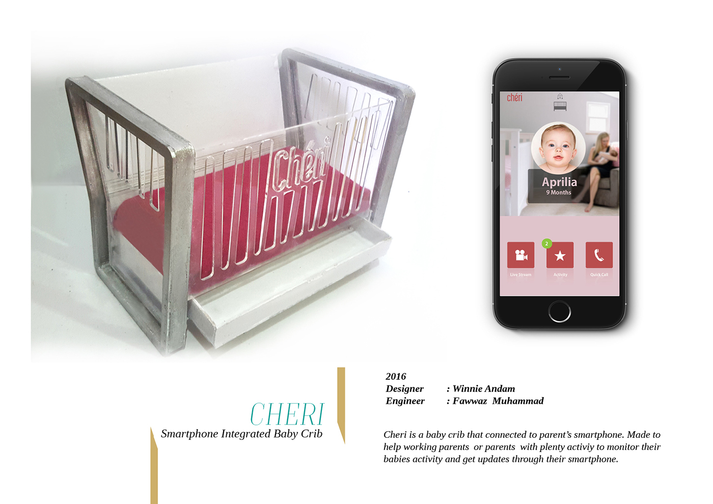 Chéri : Smart Baby Crib - 普象网